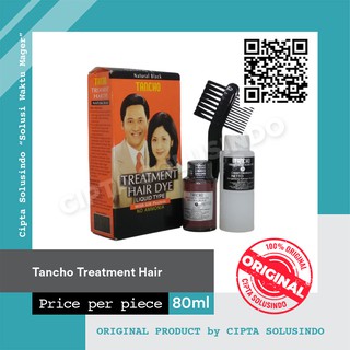 Jual Cat Rambut Tancho - Pewarna Rambut Hitam Natural Besar 80ml ...