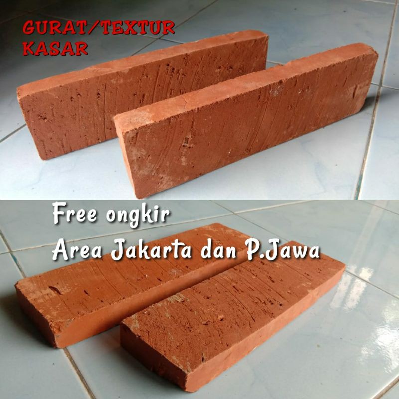 Bata tempel Expose Gurat Natural texture kasar/ Free Ongkir Area Jkt ...