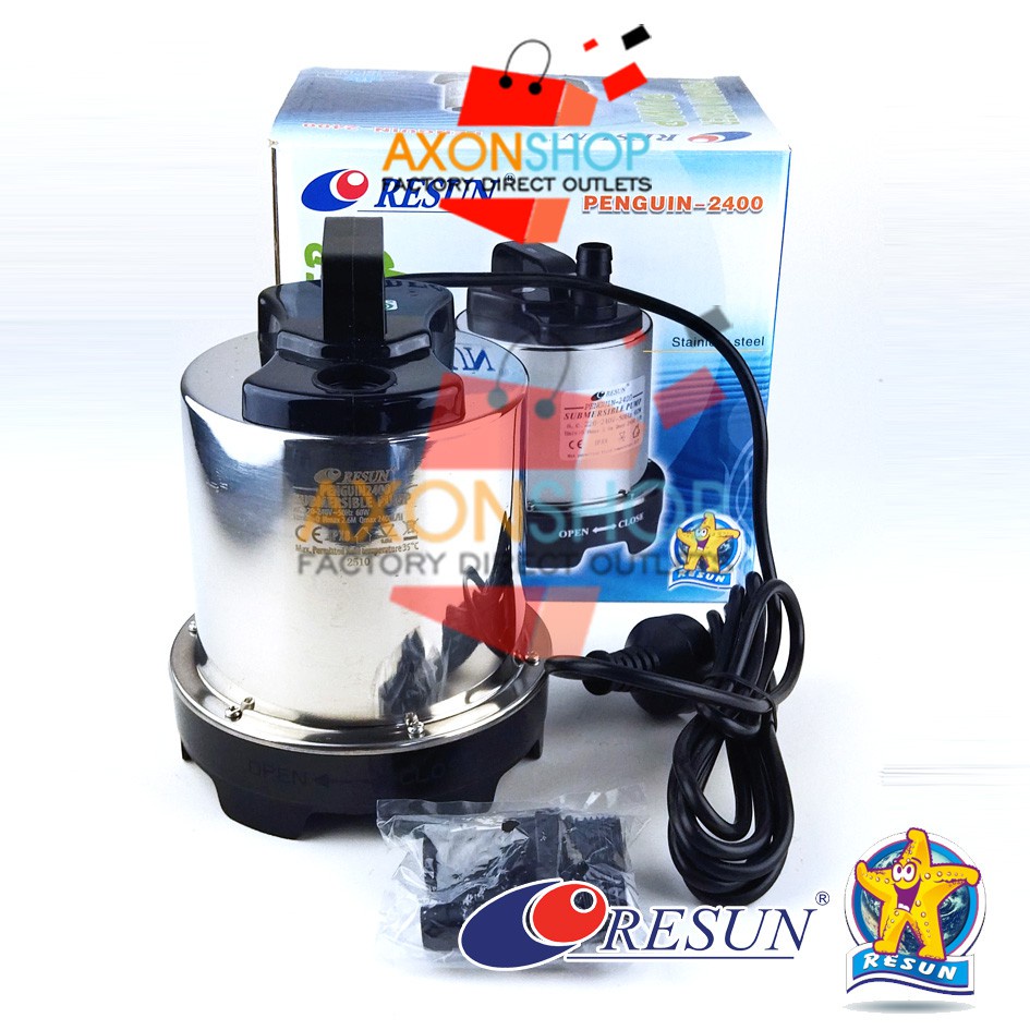 Jual RESUN Water Pump Penguin-2400 Pompa Air Celup Kolam Aquarium 2400 ...