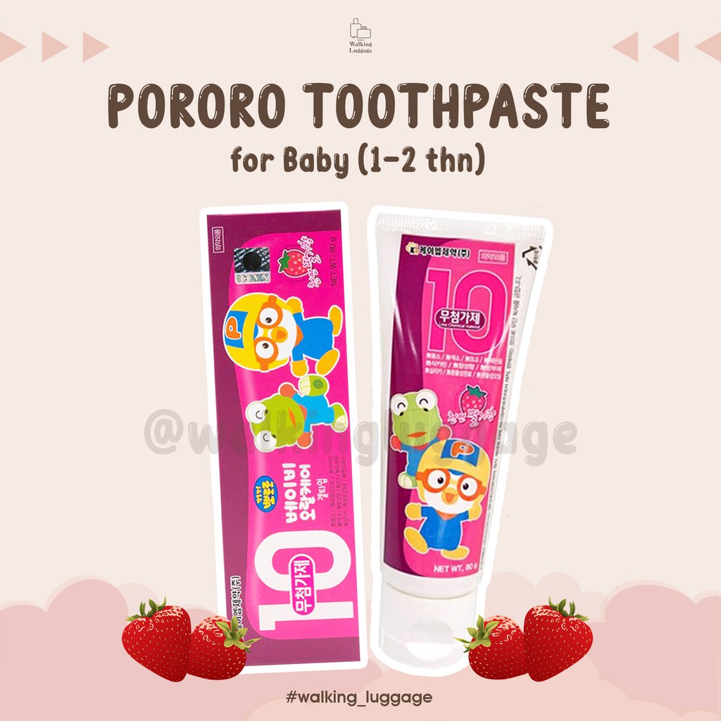 Jual Pororo Toothpaste untuk Anak 1-2 Tahun | Pasta Gigi Anak 80 gr ...