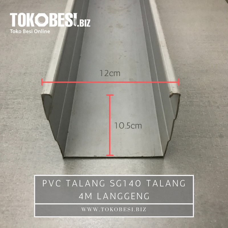 Jual PVC Talang SG140 talang 4m Langgeng Indonesia|Shopee Indonesia