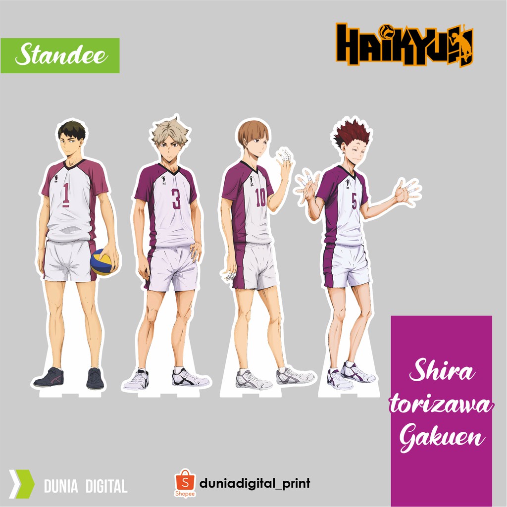 Standee Akrilik Haikyuu Action Figure Shiratorizawa CUSTOM | Shopee ...