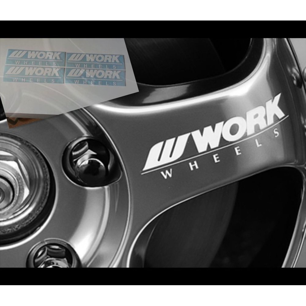 Jual Stiker Velg Works Wheels Universal 9x2cm 4pcs Sticker Cutting ...