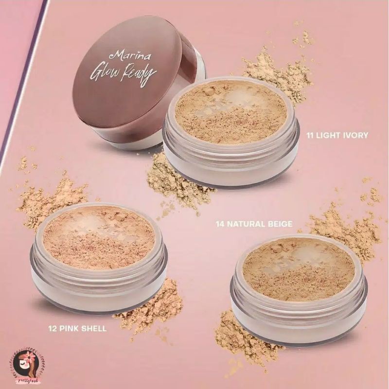 Jual Marina Glow Ready Loose Powder | Shopee Indonesia
