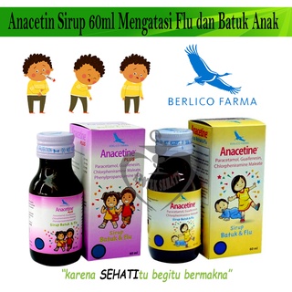 Jual Ready Stock Anacetin Sirup Anacetin PLus 60 Ml Obat PIilek FLlu ...