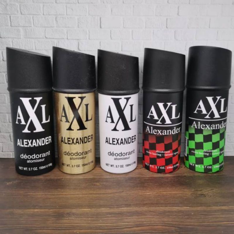 Jual AXL ALEXANDER DEODORANT 150ML | Shopee Indonesia
