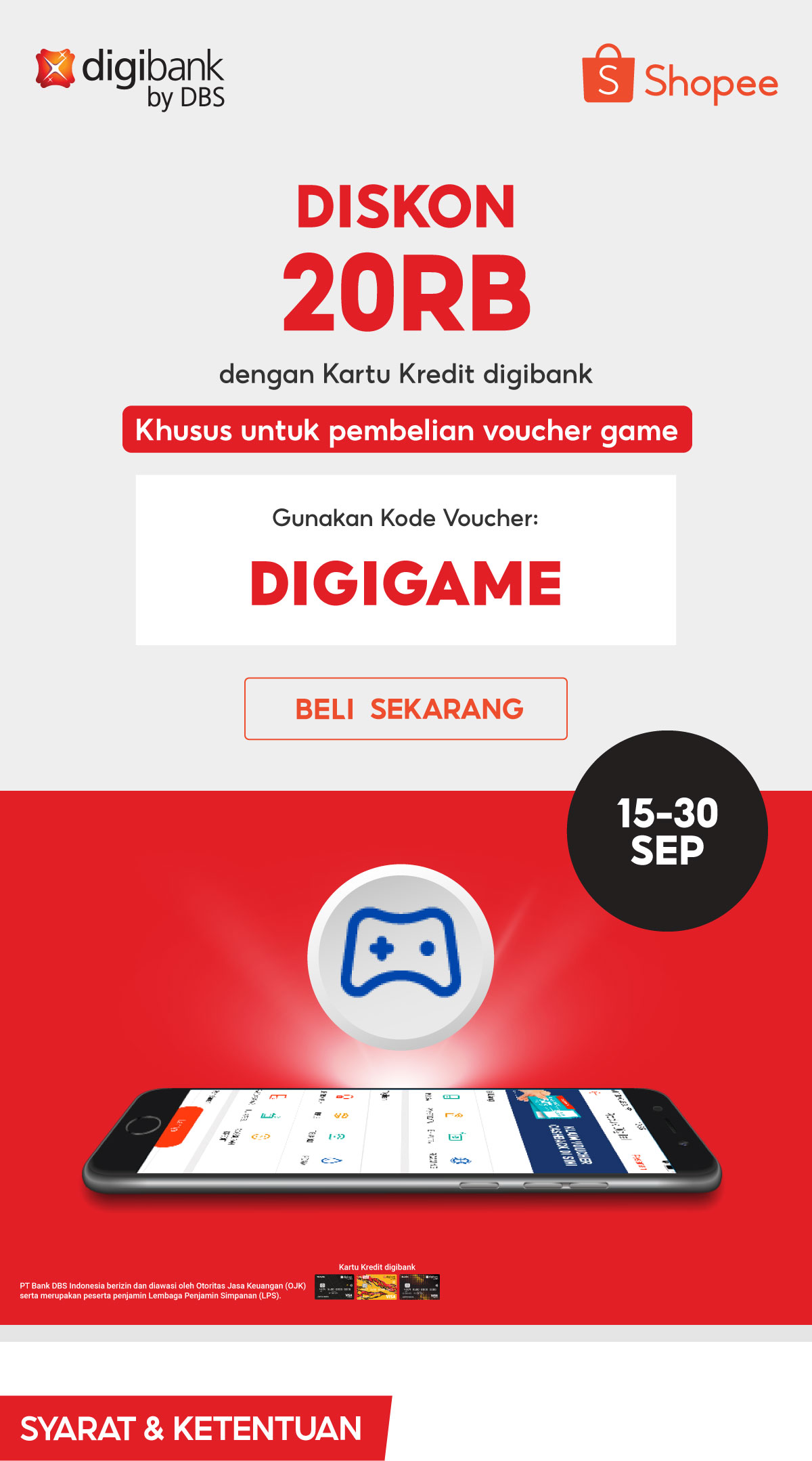 Diskon 20RB dengan Kartu Kredit digibank