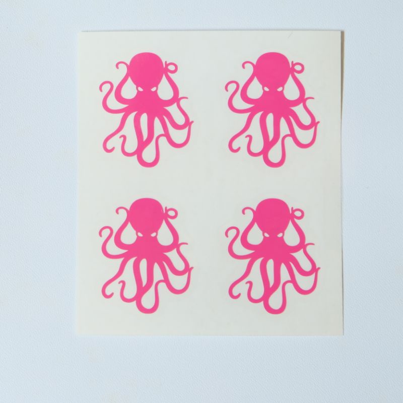 Jual Cutting Sticker 4 Pack Hi My Name Is Mark HMNIM Octopus Vinyl ...