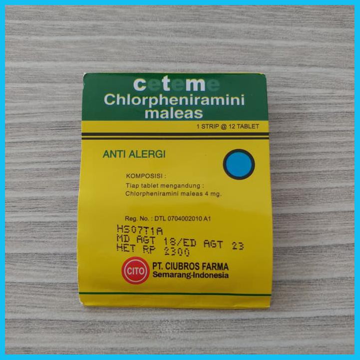 Jual CTM TABLET (OBAT ALERGI) | Shopee Indonesia