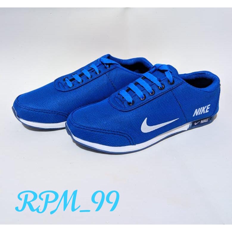 Jual TERBARU !! Sepatu Sneakers NKSR Biru BCA | Shopee Indonesia