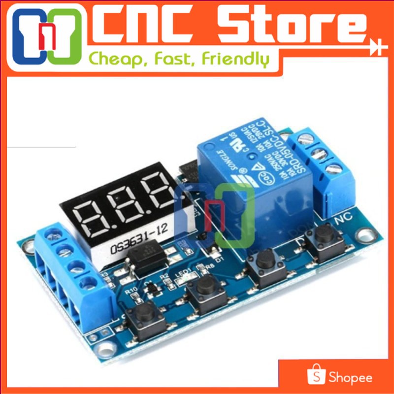 Jual [MDL-0010] Digital Timer Control Module 1CH Relay Modul Switch ...