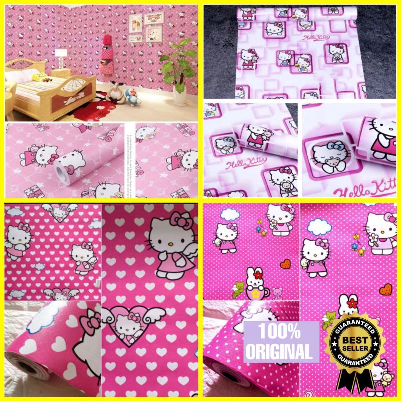 Jual Wallpaper Dinding Hello Kitty Stiker Dinding Hello Kitty Wallpaper Hello Kitty Walpaper ...