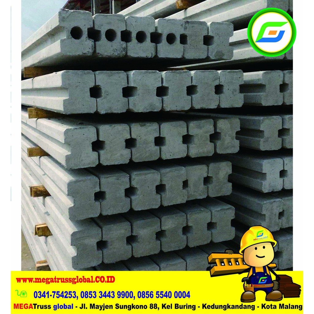 Jual Kolom H-Beam Sudut K-250 Panel Pagar Beton BEP- material bahan ...