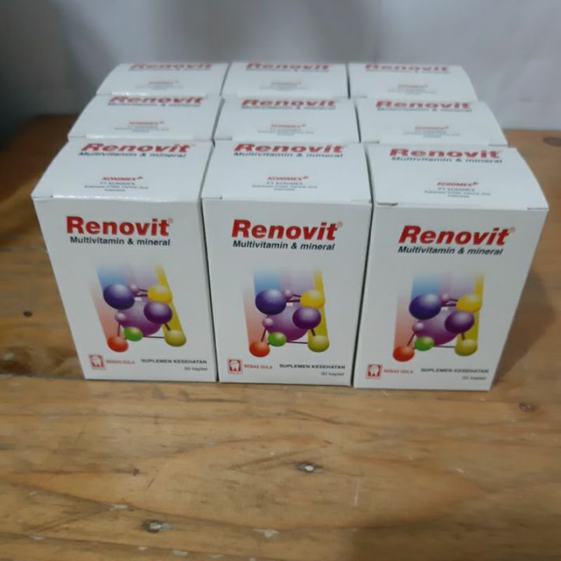 Jual Renovit Multivitamin & Mineral isi 30 pc | Shopee Indonesia