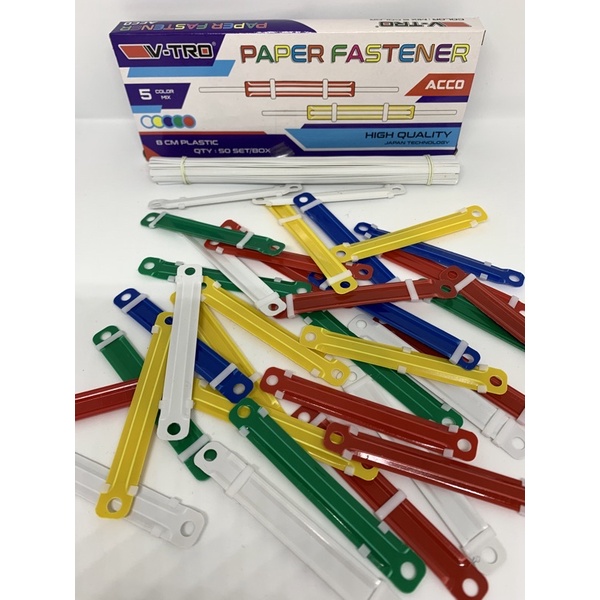 Jual Paper Fastener / tulang map warna-warni isi 50 pcs | Shopee Indonesia