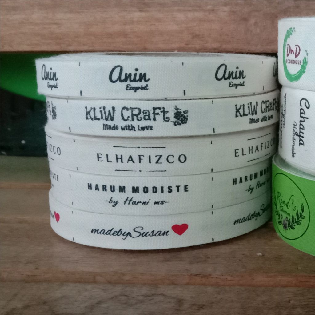 Jual label katun ukuran lebar 1,3 cm | Shopee Indonesia