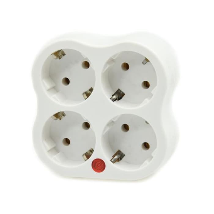 Jual Colokan Listrik 4 Arah | Krisbow Steker Listrik 4 Lubang Indonesia ...