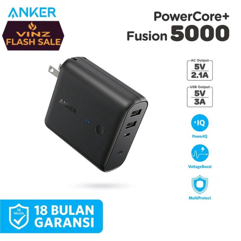 Jual powerbank anker fusion 5000 mah A1621 | Shopee Indonesia