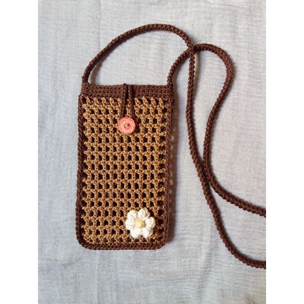 Jual Tas Rajut HP handmade Simple (Only One) | Shopee Indonesia