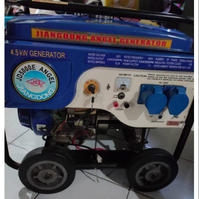 Jual genset jiangdong 5000 watt JD angel generator mesin mati lampu ...