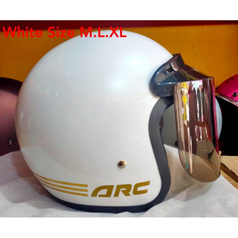 Jual Helm ARC premium ( putih mutiara) | Shopee Indonesia