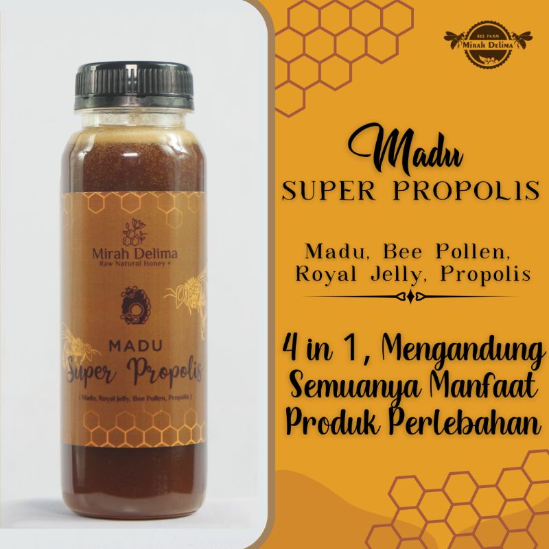Jual Madu Super Propolis - Madu + Bee Pollen + Royal Jelly + Propolis ...