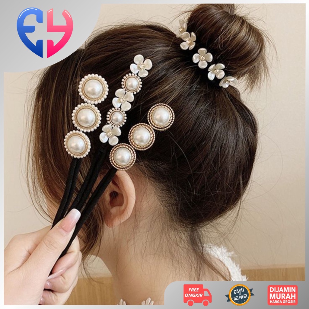 Jual EYSTOR - iKat Rambut 2in1 Sanggul Jepit Wanita Modern Simple Korea ...