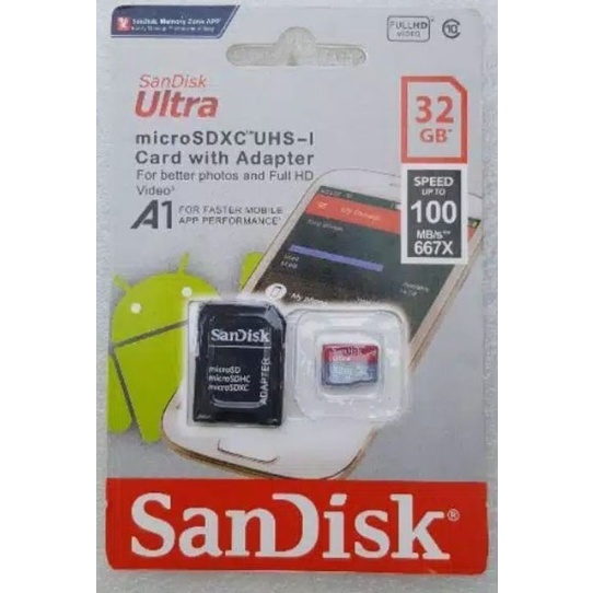 Jual MMC Sandisk 32GB Ultra Adaptor | Shopee Indonesia