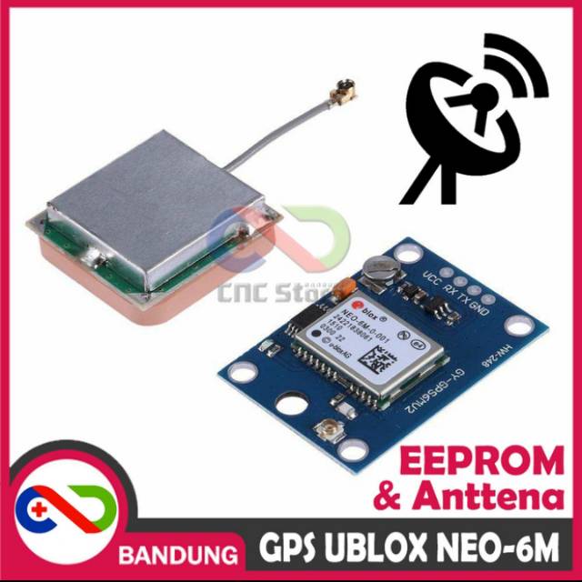 Jual GPS UBLOX NEO-6M GY-NEO6MV2 WITH EEPROM & ANTENNA MODULE | Shopee ...