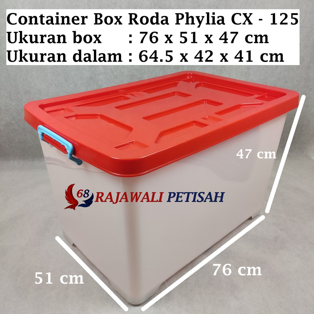 Jual PHYLIA CX - 125 Liter | Container Box Roda | Storage Box (By Gojek ...