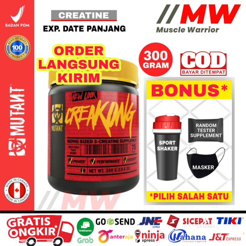 Jual Mutant Creakong 300 gram Mutant Creatine Mutant Kreatin CREATIN ...
