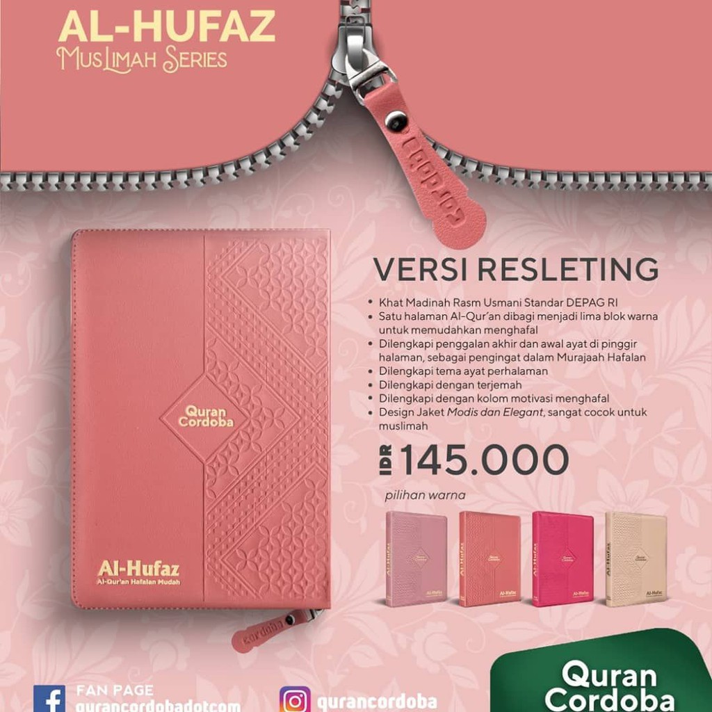 Jual Bisa COD - Al Quran Al Hufaz A5 Jaket Resleting Cordoba - Alquran ... Jual Bisa COD - Al Quran Al Hufaz A5 Jaket Resleting Cordoba - Alquran ...