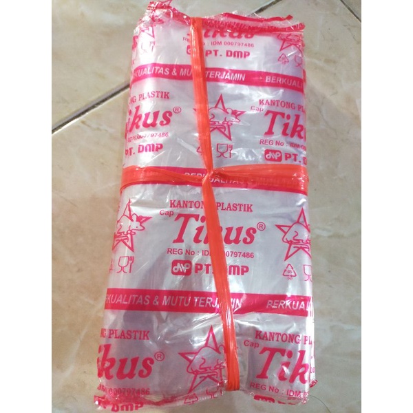 Jual plastik sayur cap tikus 1 kg bening | Shopee Indonesia