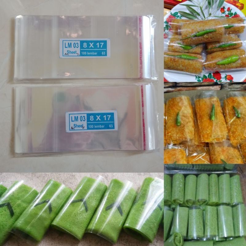 Jual PLASTIK ONE SHEET / LEMBARAN UKURAN 8X17 9x18 CM | PLASTIK KUE 1 LEMBAR PLASTIK DADAR ...