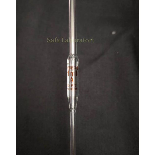 Jual Pipet Volume 1 ml / Pipet Gondok 1ml Pyrex | Shopee Indonesia