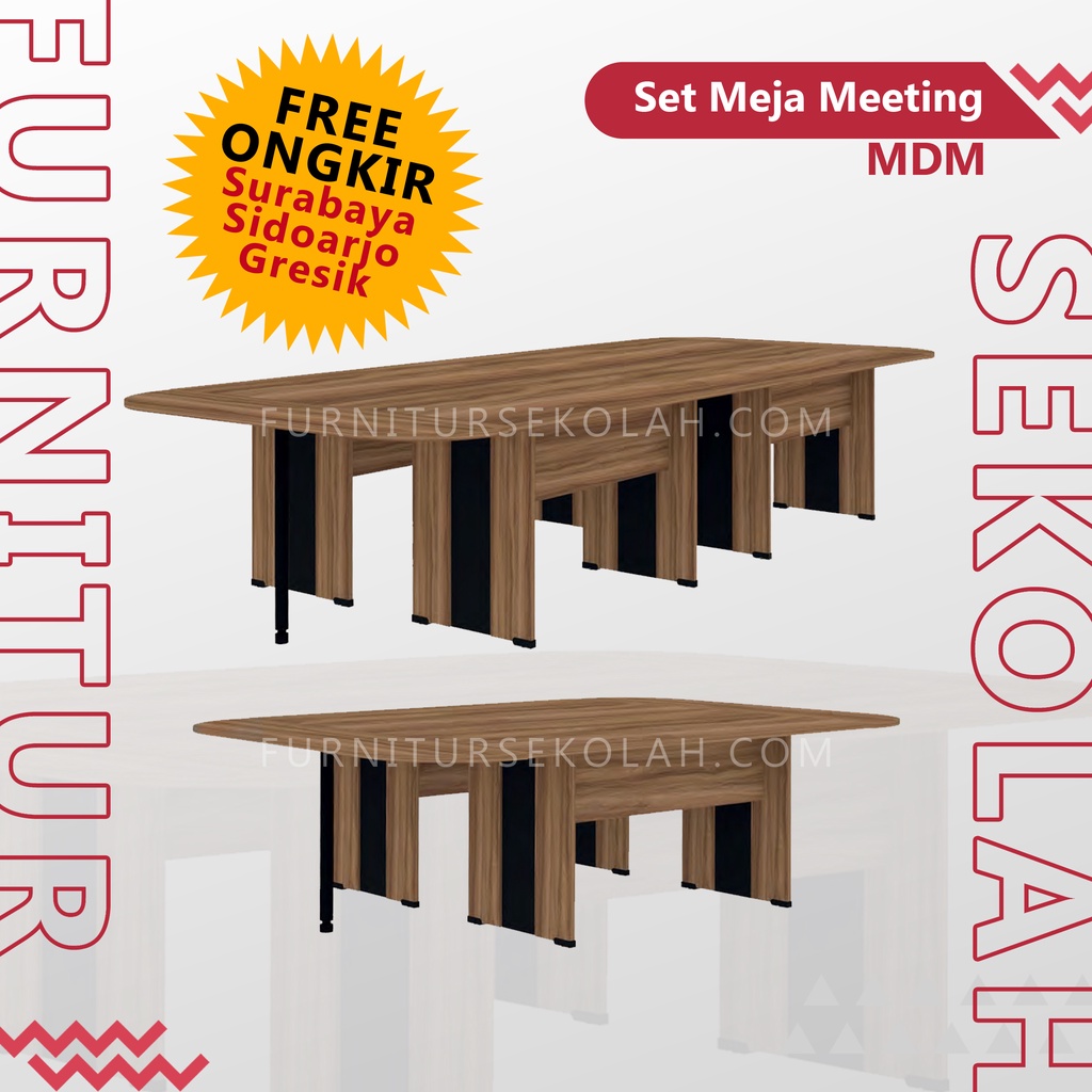Jual Meja Meeting Meja Rapat MDF Premium Meeting Table | Shopee Indonesia