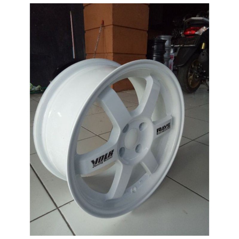 Jual velg volk rays te37 r16 putih plus ongkir jabar,jatim,jakarta | Shopee Indonesia