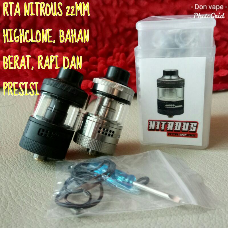 Jual NITROUS RTA 22MM DAMNVAPE/KOKO SARANG HIGHCLONE | Shopee Indonesia