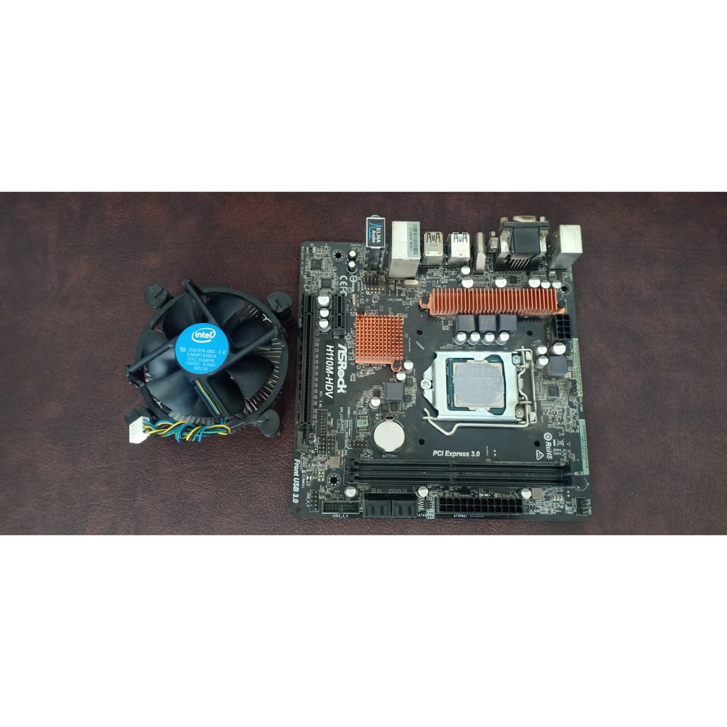 Jual Asrock H110M-HDV Motherboard + Intel G4560 Kabylake Garansi 12. ...