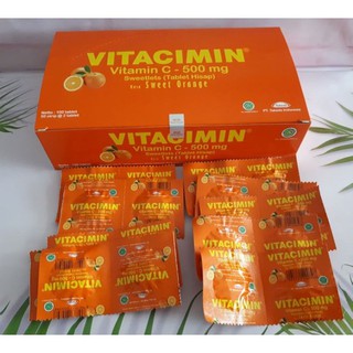 Jual Vitacimin Orange 500mg (10 / 5 Strip) | Shopee Indonesia