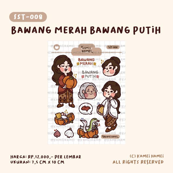 Jual SST-008 Bawang Merah Bawang Putih | Kamei Hamei Deco Planner ...