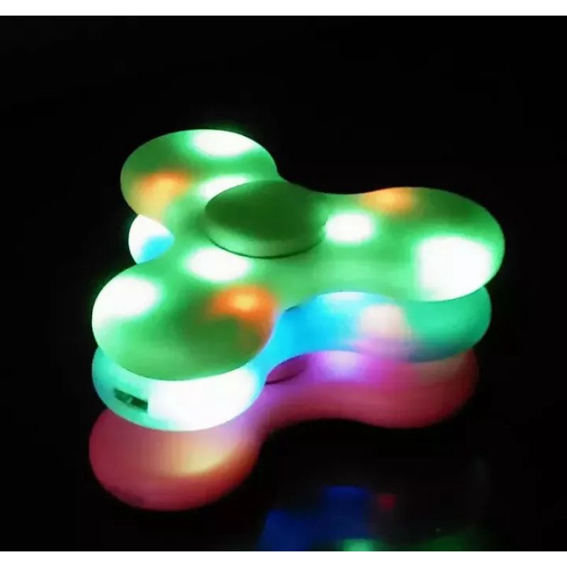 Jual Mainan Fidget Spinner Lampu Led Charger/Spinner Led Bisa Di Cas ...