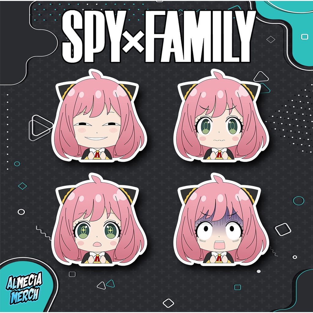 Jual Sticker Anya Forger / Stiker Anime Spy X Family Anya Forger ...
