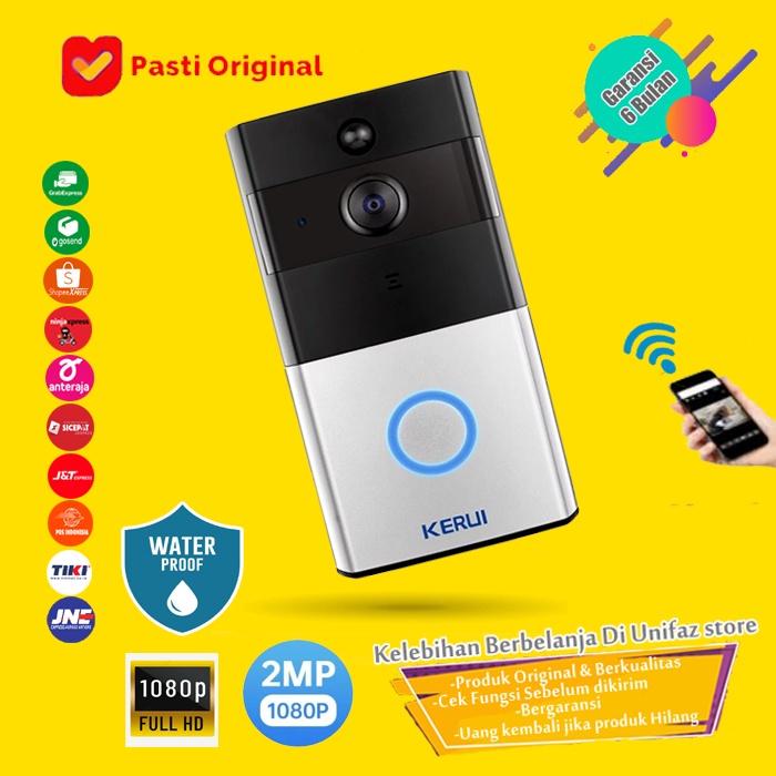 Jual Bell Rumah kamera / Bel kamera / Doorbell / Smart doorbell / Bell ...
