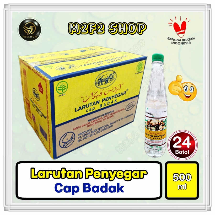 Jual Larutan Penyegar Cap BADAK Original Botol Pet - 500 ml (Kemasan Karton) | Shopee Indonesia