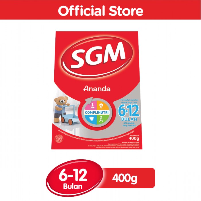 Jual SGM Ananda 2 Umur 6 - 12 Bulan 400 gram | Shopee Indonesia