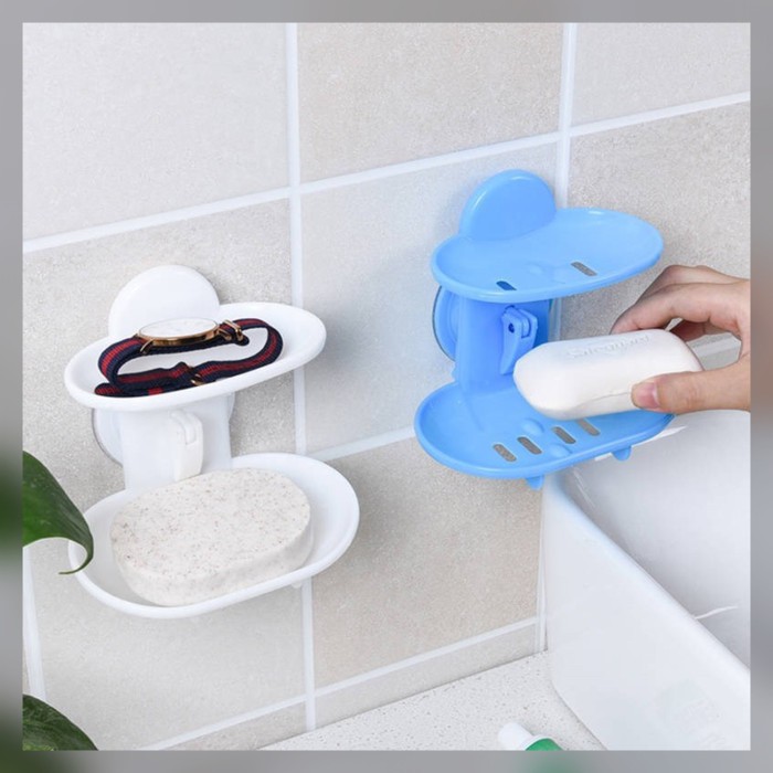 Jual TEMPAT SABUN BATANG SPONS SPONGE TINGKAT SERBAGUNA TEMBOK DINDING ...