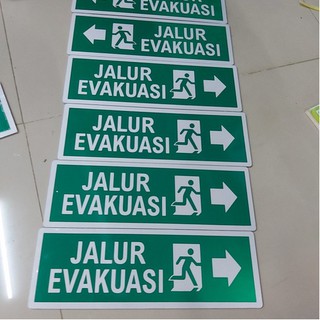 Jual Akrilik rambu jalur evakuasi / EXIT / Muster point - rambu K3 ...