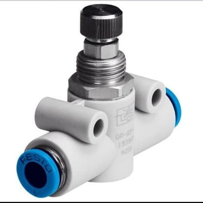 Jual Speed control FESTO / One-way flow control valve GR-QS-8 (selang ...