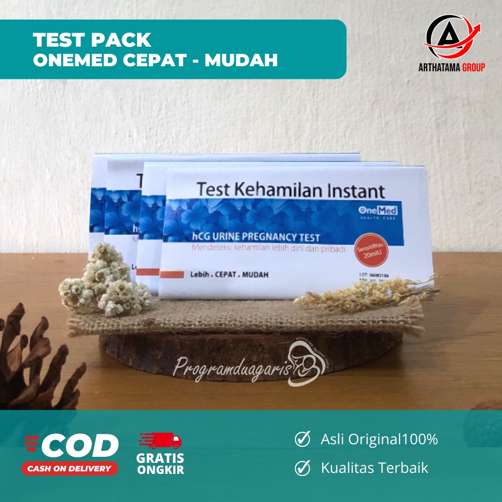 Jual Tes Kehamilan Test Pack One Med hCG Urine Pregnancy Test pack ...